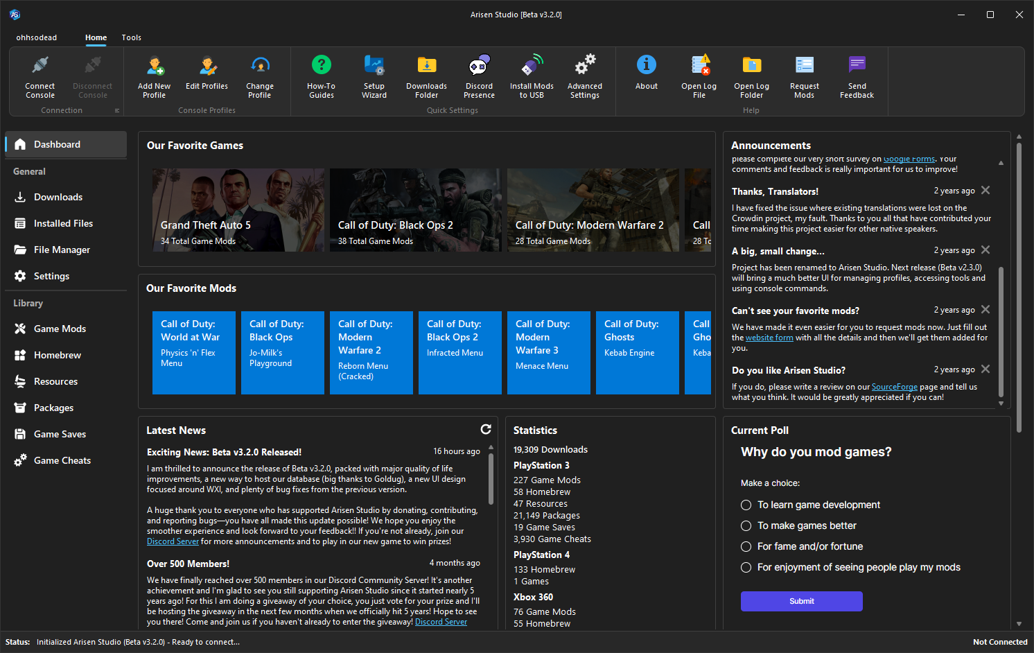 Arisen Studio - Browse, Download and Install Mods